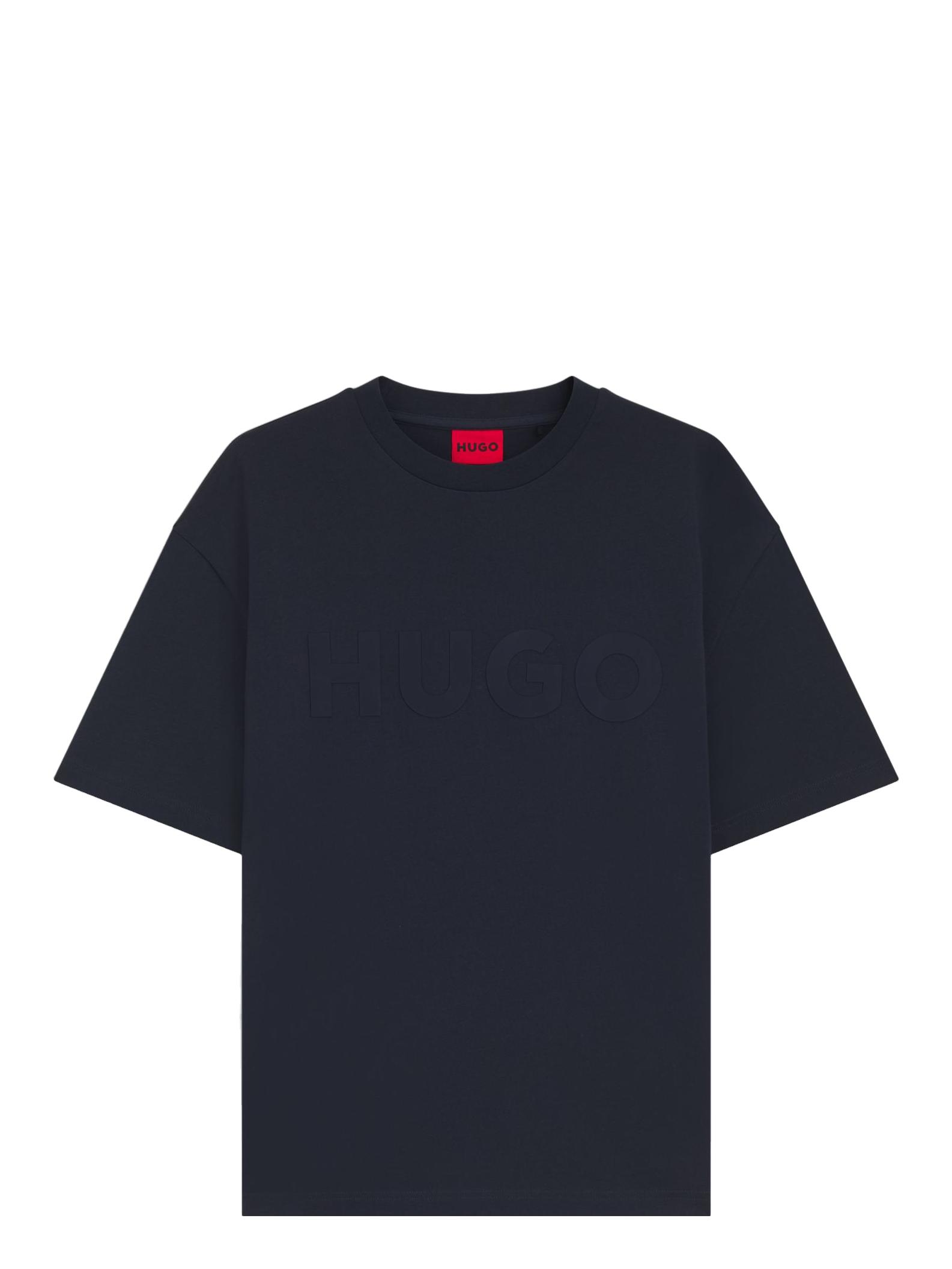 HUGO oversized-fit cotton t-shirt with reflective logo